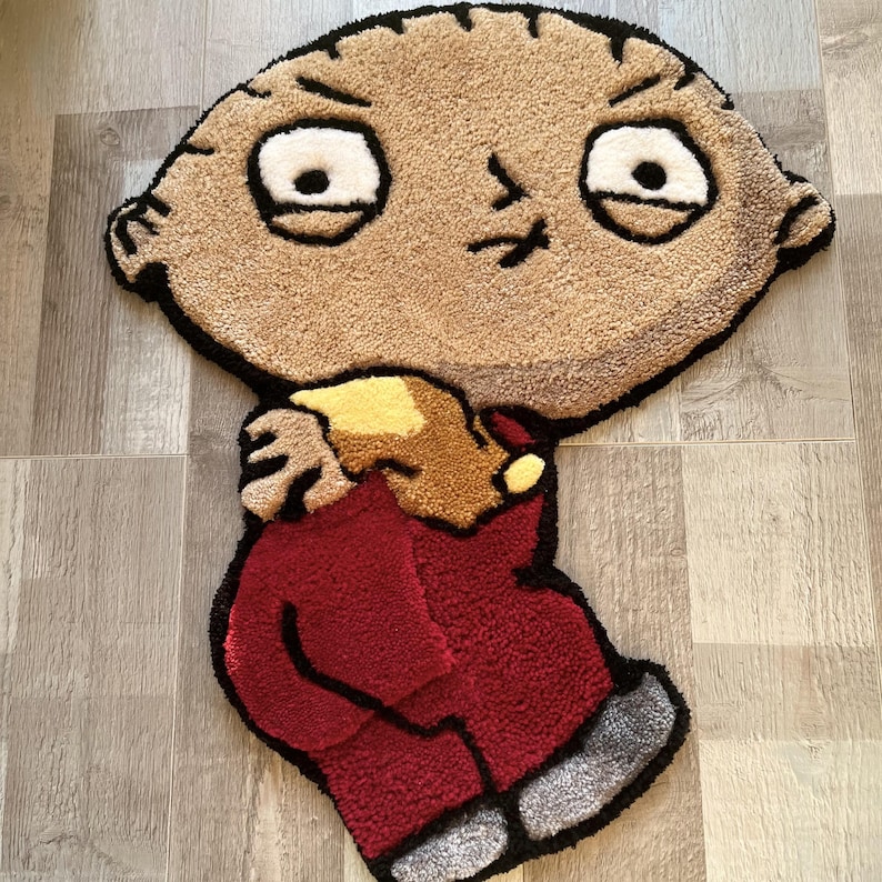 Funny Cartoon Handmade Tufted Rug, Edgy Character Rug, Custom Carpet - Etsy