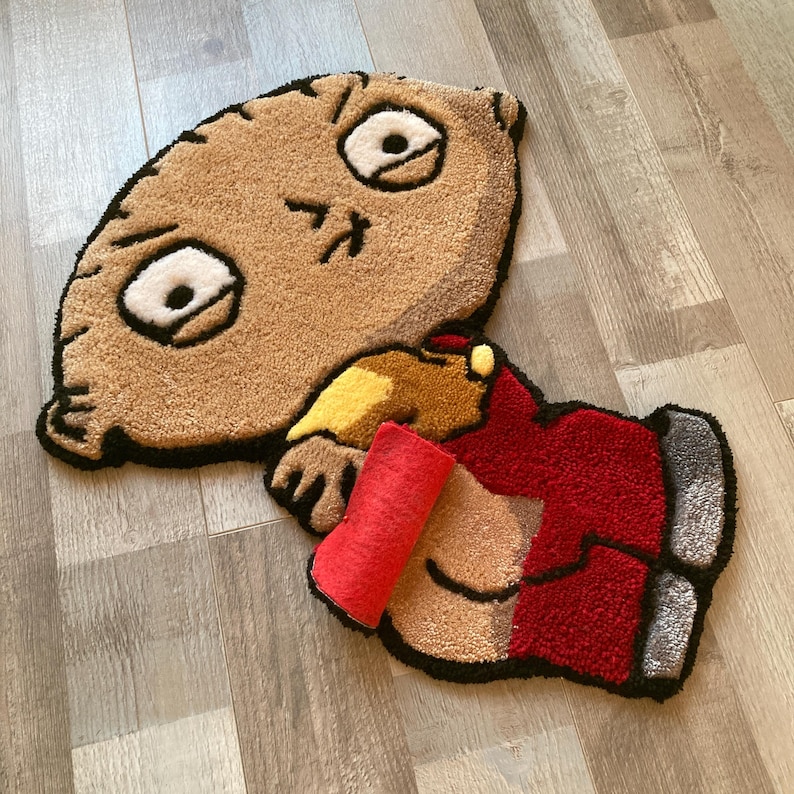 Funny Cartoon Handmade Tufted Rug, Edgy Character Rug, Custom Carpet - Etsy