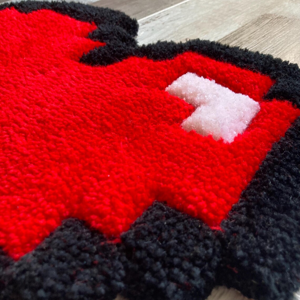 Handmade Pixel Heart Tufted Rug – Cute Valentine Gift for Girlfriend ...