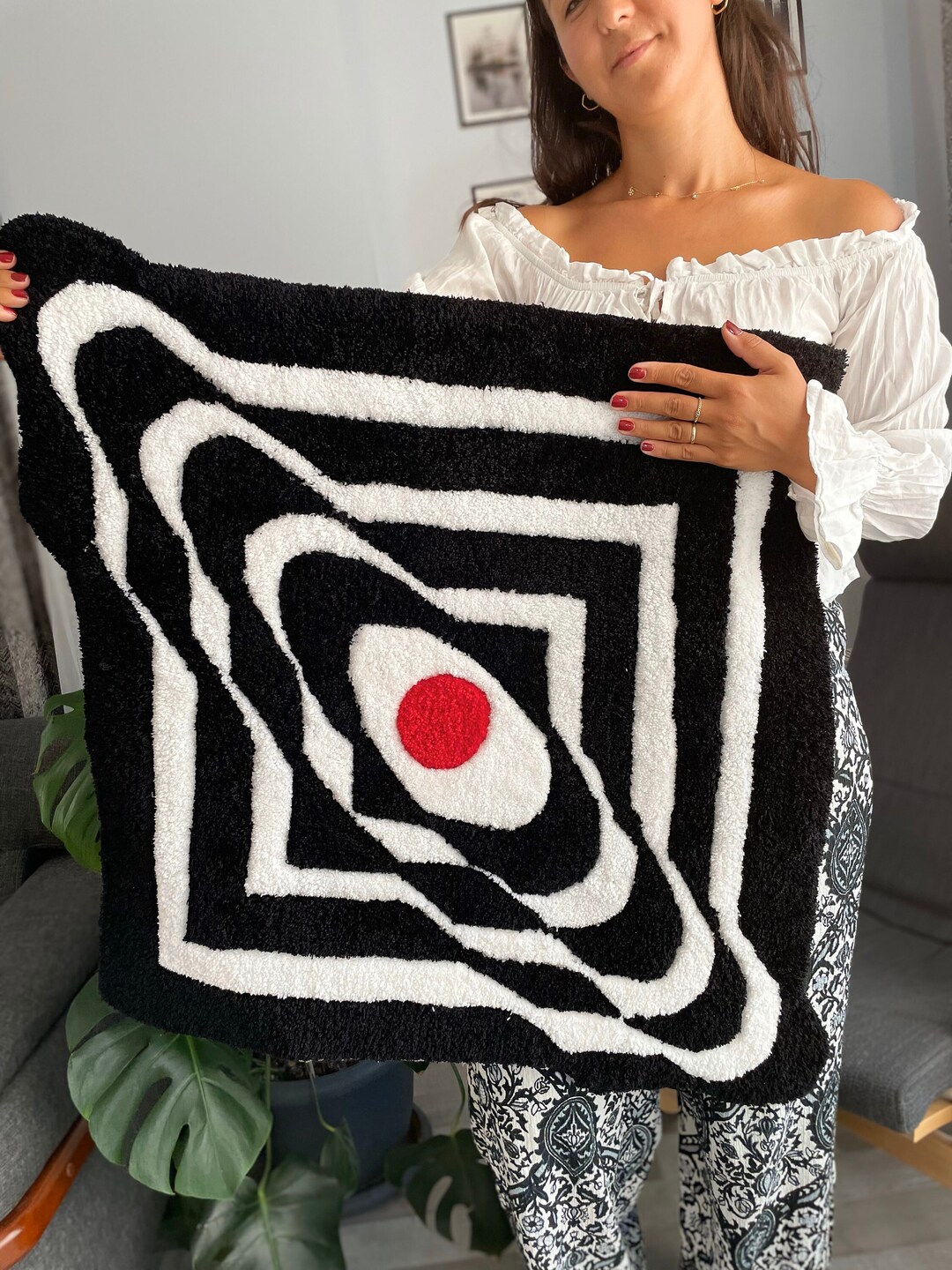 3d Illusion Tufted Rug / Handmade Rug, Soft&fluffy, Modern Home Decor ...