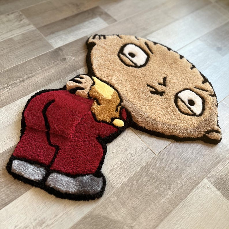 Funny Cartoon Handmade Tufted Rug, Edgy Character Rug, Custom Carpet - Etsy