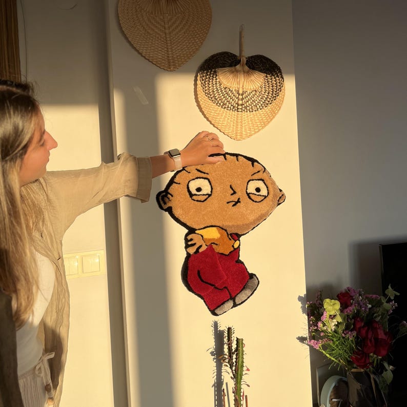 Funny Cartoon Handmade Tufted Rug, Edgy Character Rug, Custom Carpet - Etsy