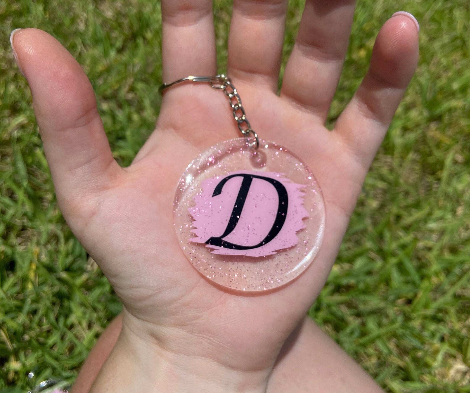 Acrylic Initial Keychain letter D | Etsy