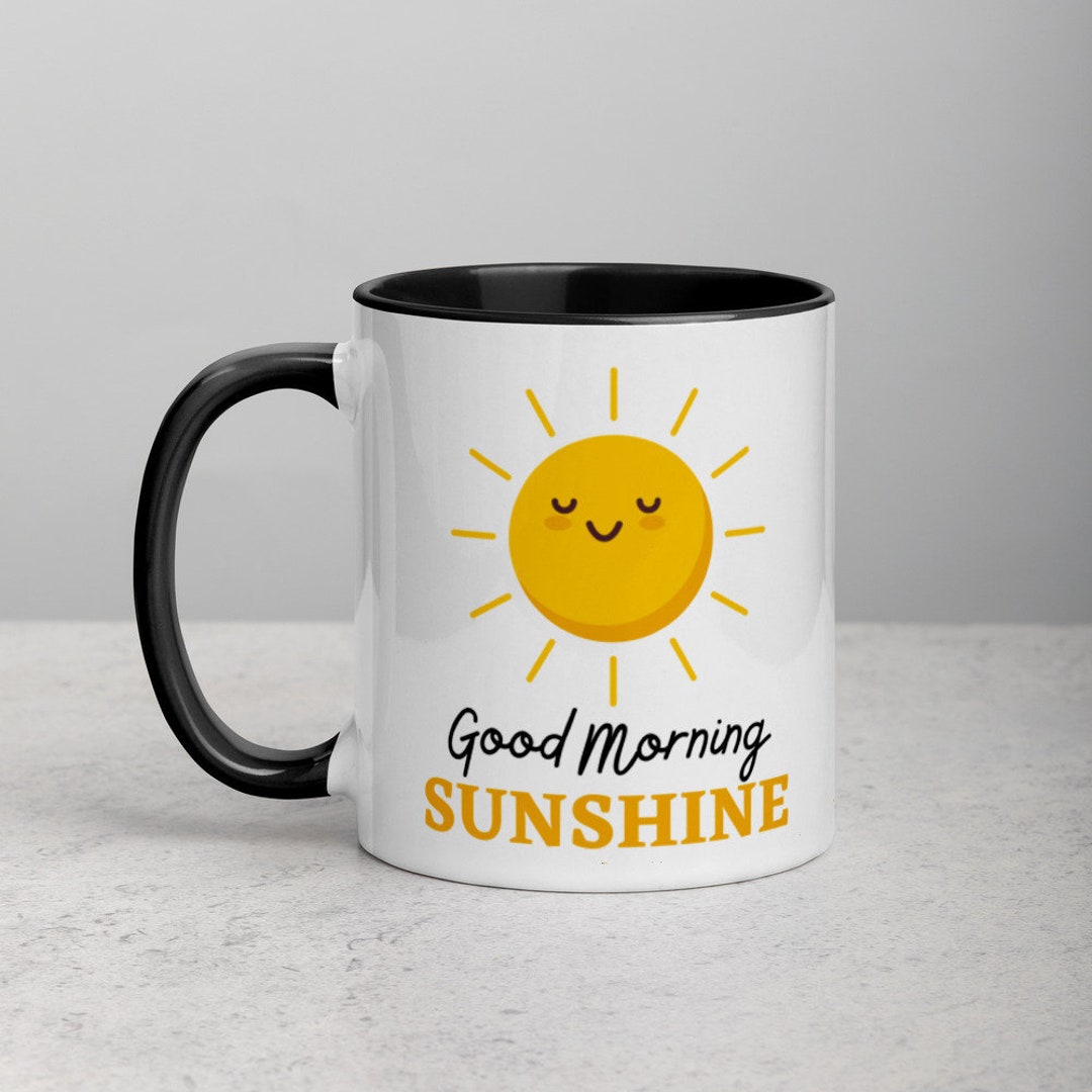 Good Morning Sunshine Mug, Cute Boyfriend Gift, Sunshine Coffee Mug ...