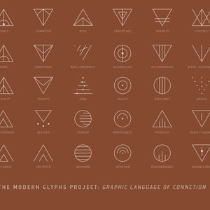 Modern Glyphs Project - Symbols Poster 12x18 - Download and Print! - Etsy