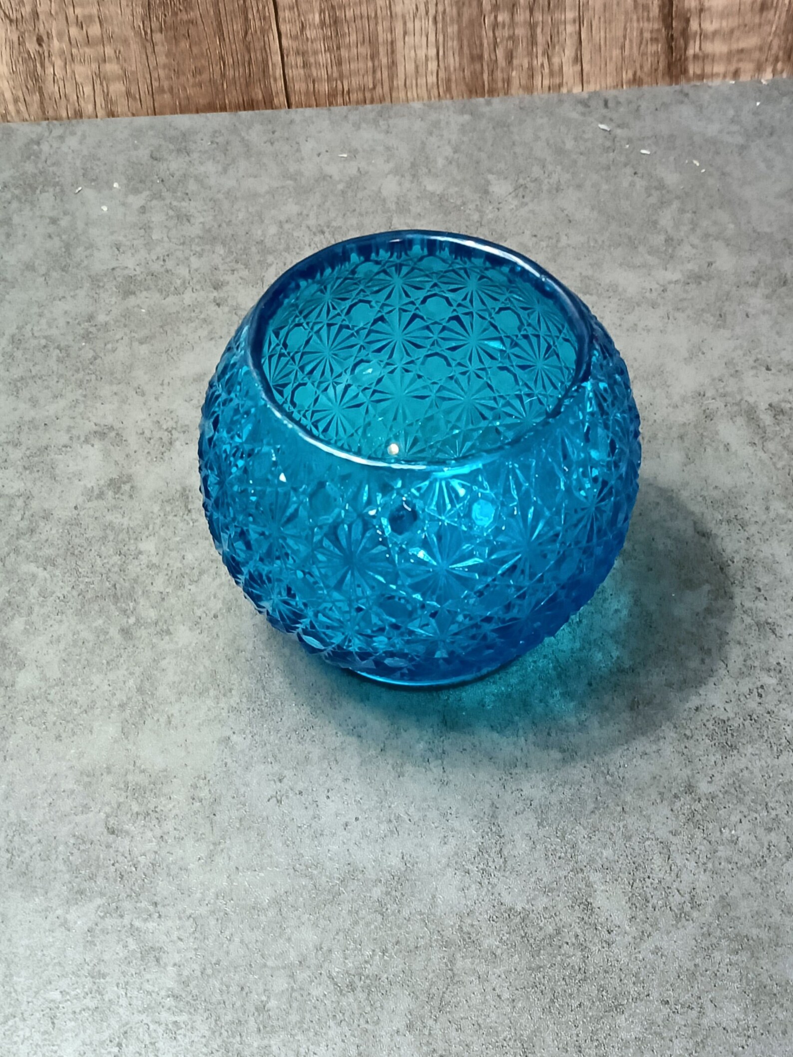 LE Smith Glass Daisey Button Vintage Votive - Etsy