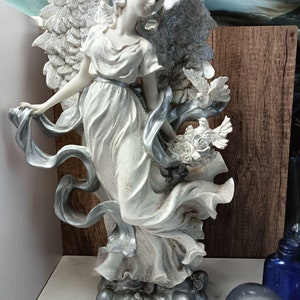 Silver Glory Angel Vintage Indoor Statue - Etsy