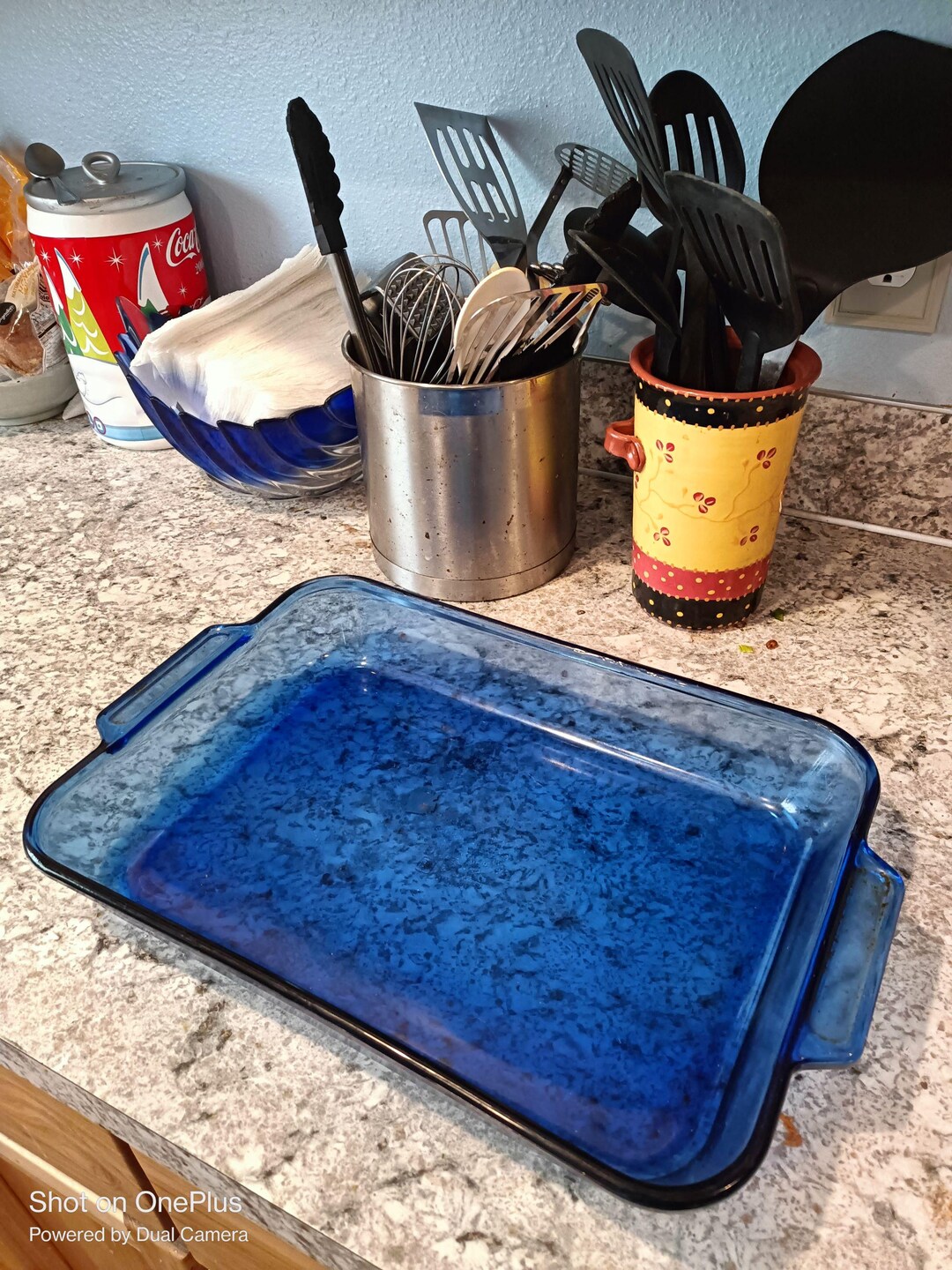 Cobalt Blue Pyrex Glass Baking Dish - Etsy