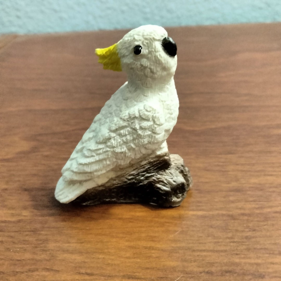 Baby Cockatoo Parrot Miniature Figurine - Etsy