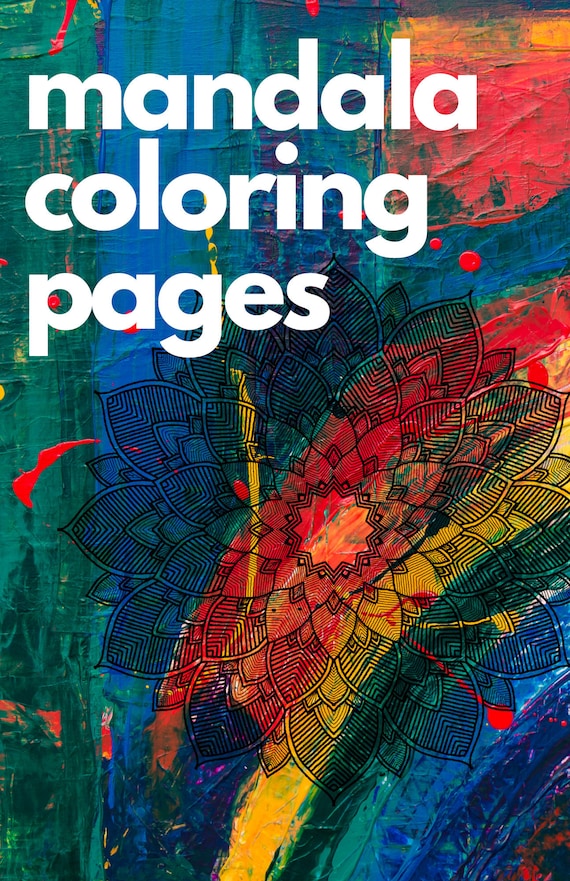 Adult Mandala Coloring Pages PDF Printable Animal Coloring | Etsy