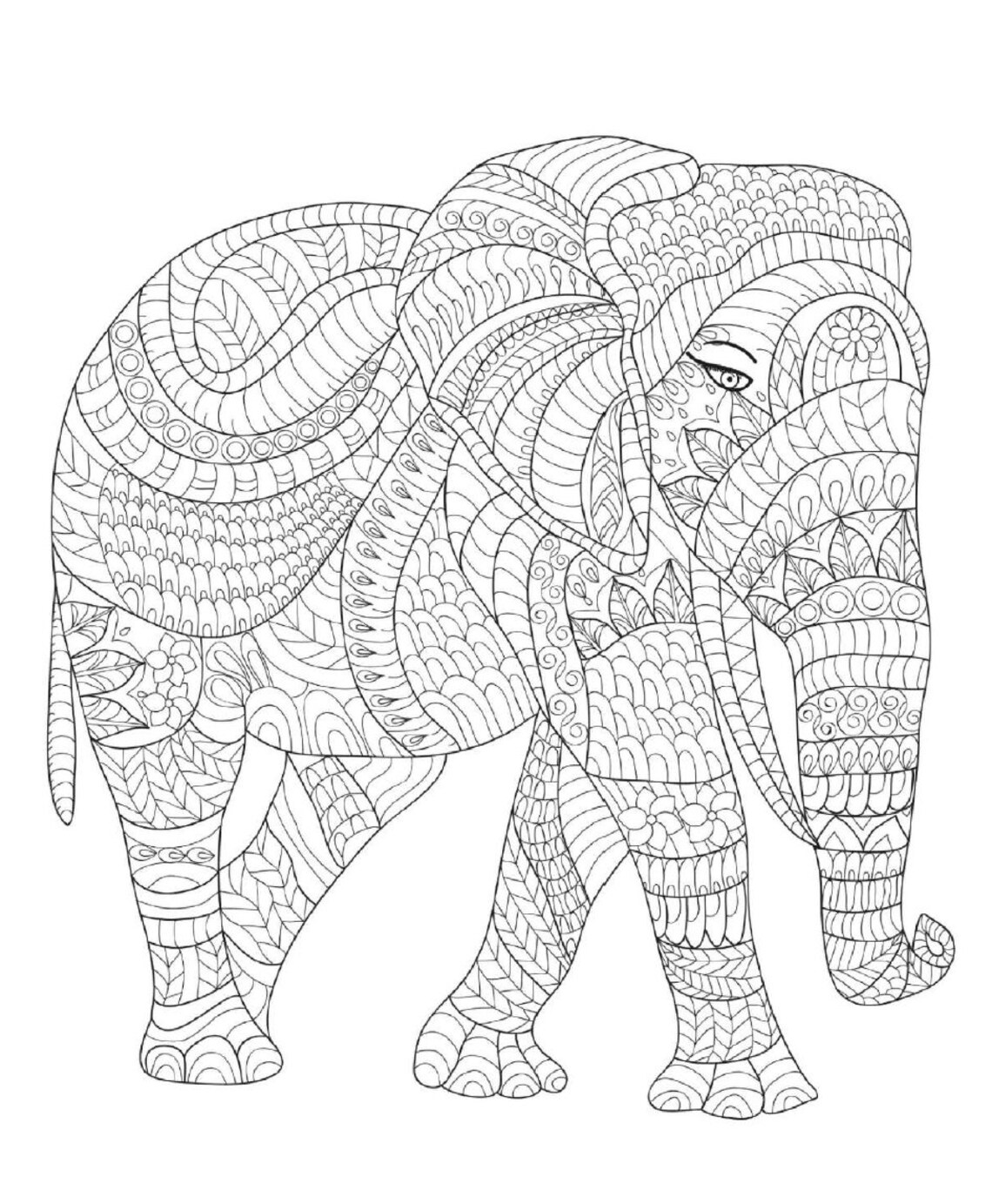 Adult Mandala Coloring Pages PDF| Printable Animal Coloring Pages ...