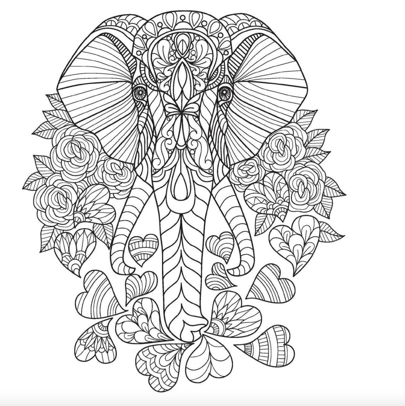 Adult Mandala Coloring Pages PDF| Printable Animal Coloring Pages ...