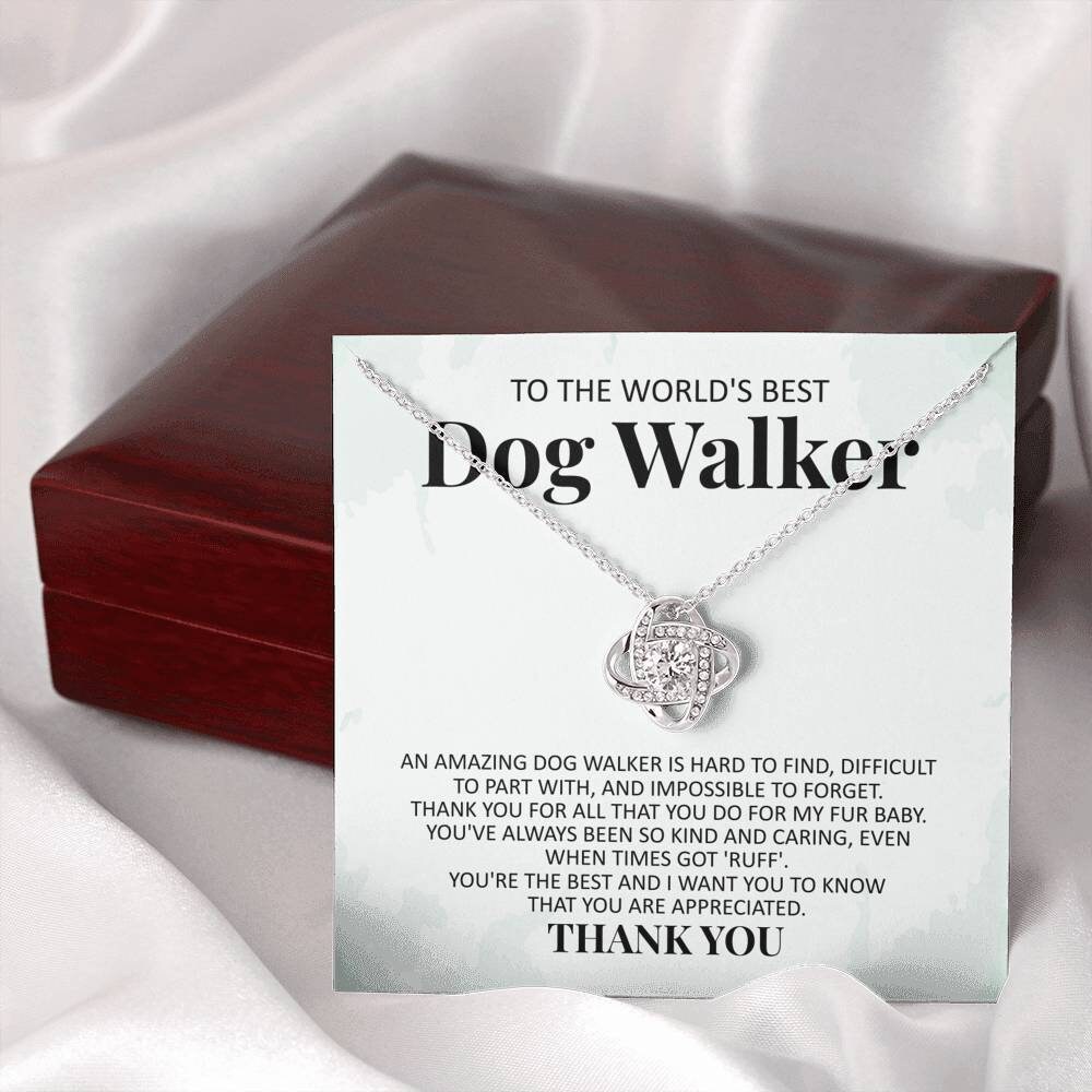 Thank You Dog Walker, Dog Walker Gift Necklace, Gift for Dog Walker ...