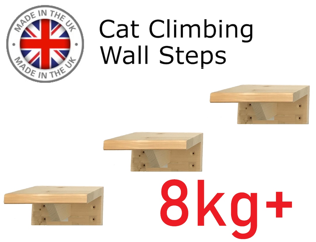 Cat Steps Floating Wooden Cat Step Climbing Steps Cat Stepper Cat Shelf ...