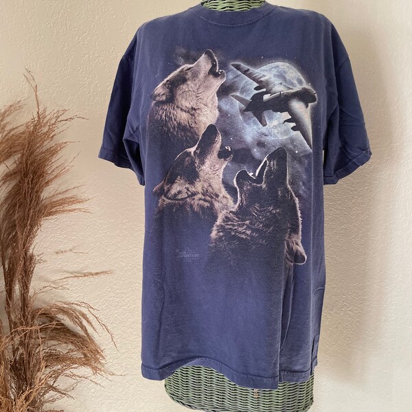 Vintage Wolf Shirt - Etsy