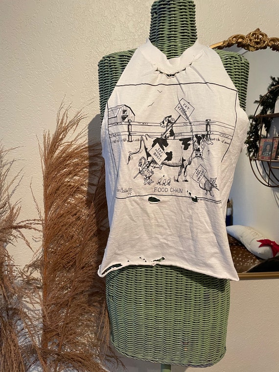 vintage distressed cow - Gem