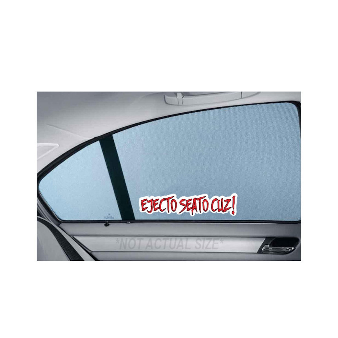 Ejecto Seato Cuz Red PRINTED DECAL Funny Joke Prank Car Window Truck ...
