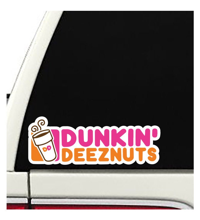 Dunkin Deez Nuts Colored Printed Decal - Etsy