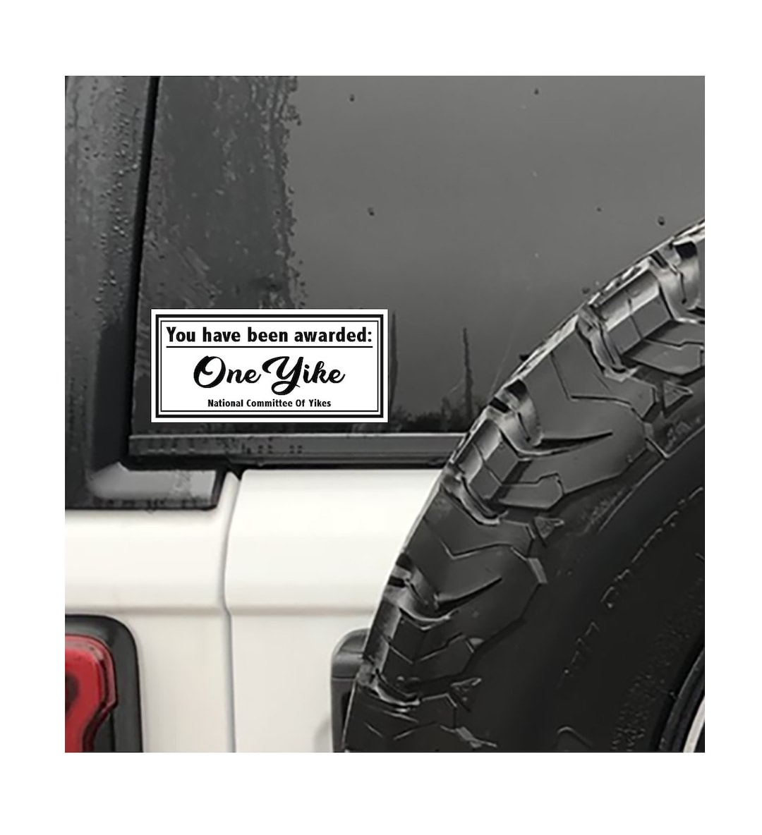 One Yike Certificate Prank PRINTED DECAL - Etsy