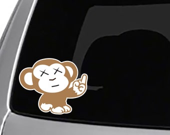 Middle Finger Monkey - Etsy