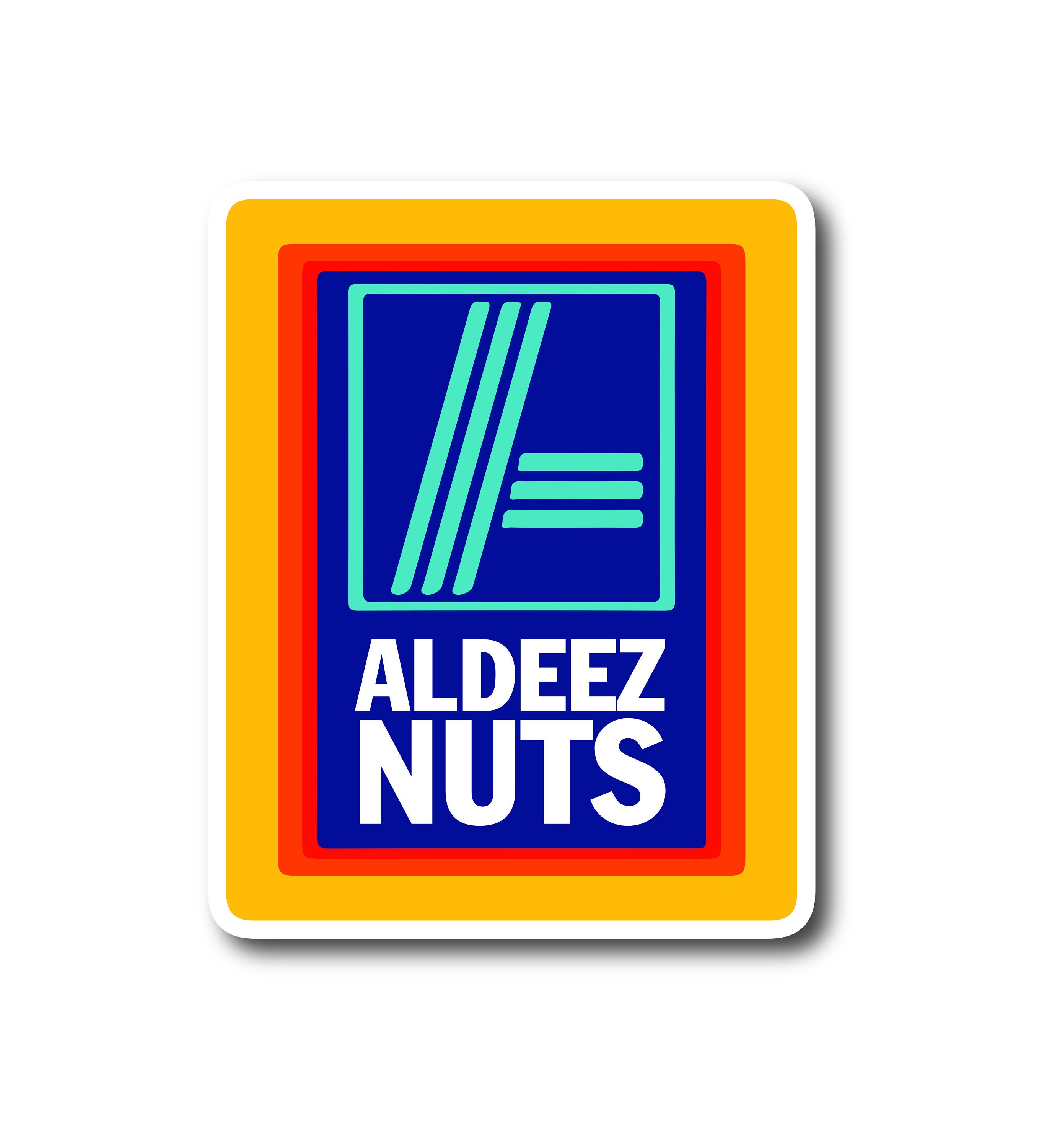 Aldeez Nuts PRINTED DECAL Funny Joke Prank Car Window Truck - Etsy
