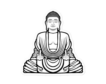 Buddha/ Sticker / Waterproof Vinyl Decal. Fun Stickers That - Etsy