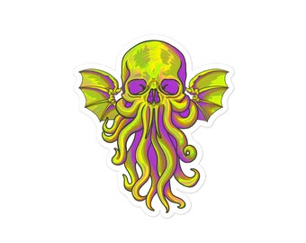 Cthulhu Theme Sticker Pack, Sticker Pack, Cthulhu Stickers, Mystery ...