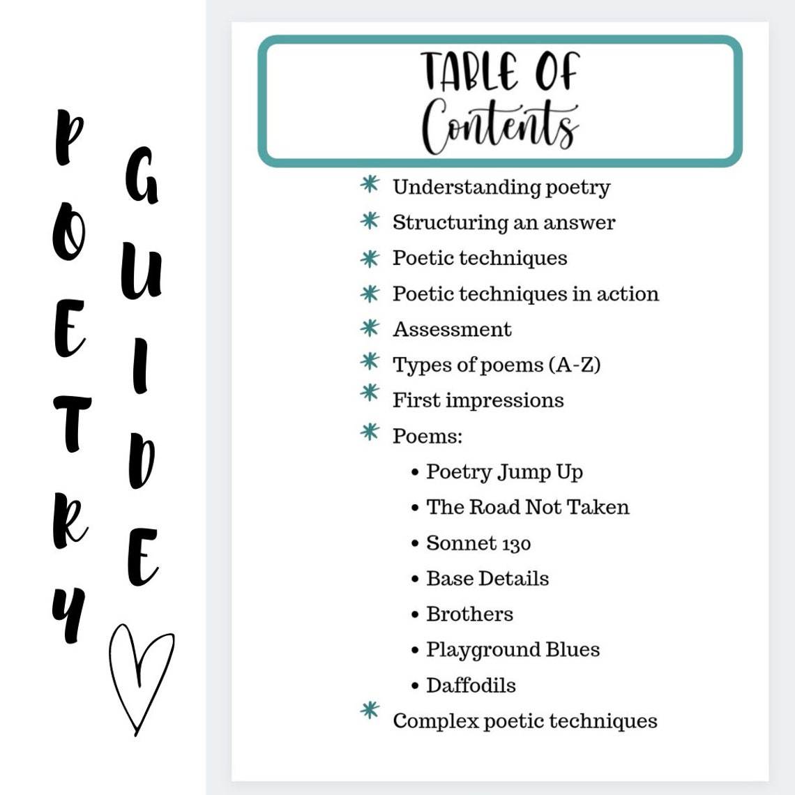 A Comprehensive Poetry Guide | GCSE Poetry | Leaving Certificate Poetry ...