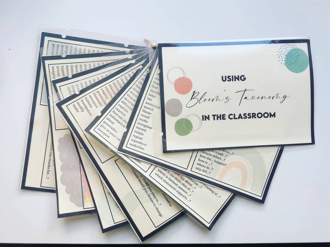 Bloom's Taxonomy Flash Cards, Critical Thinking Questions, Higher Order ...