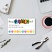 Colorful Reward Punch Card, Punch Card Reward System, Coupon for ...