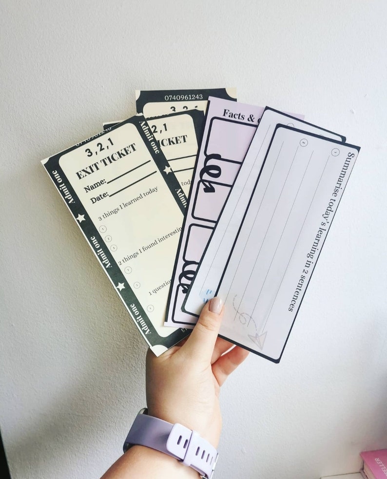Exit Slip Pack | Exit Ticket Pack | Classroom Assessment ...