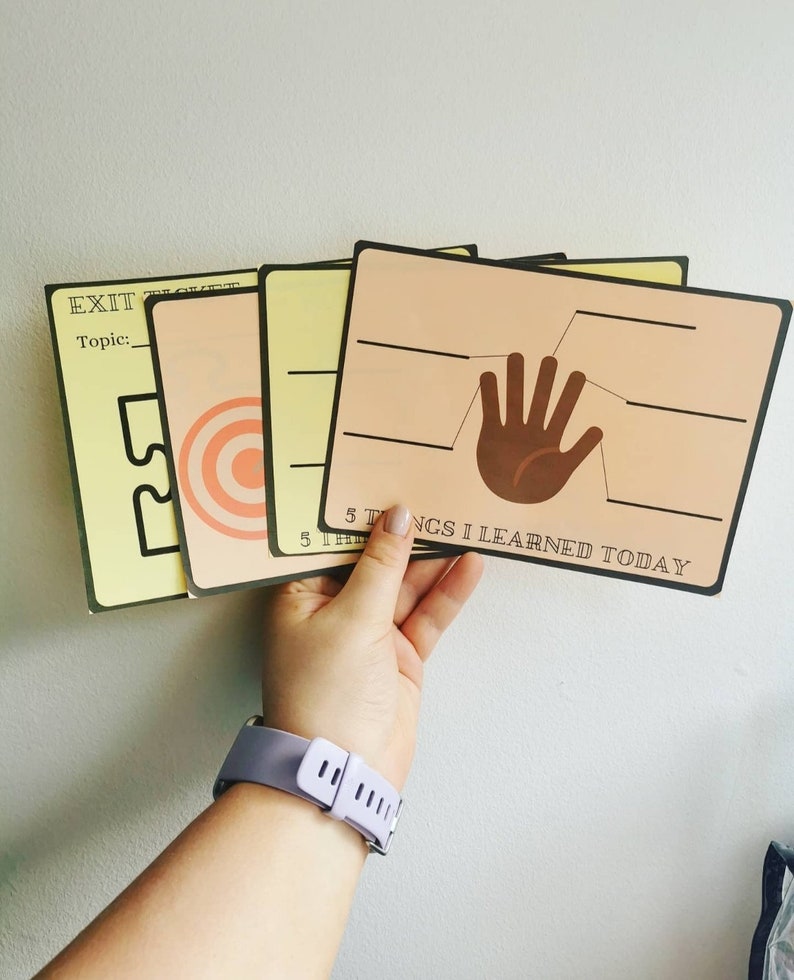 Exit Slip Pack | Exit Ticket Pack | Classroom Assessment ...