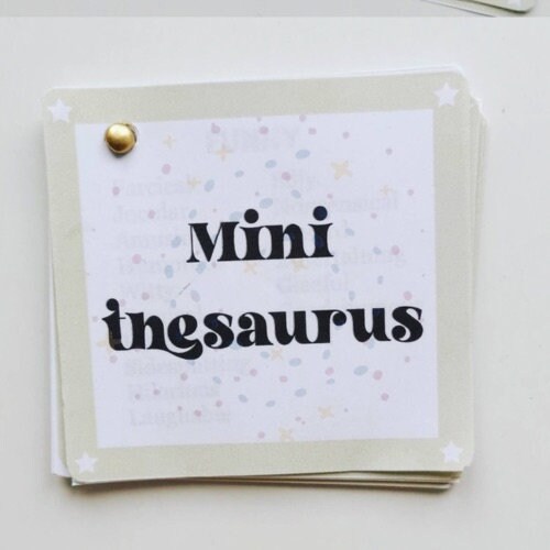 Mini Thesaurus, Learning Aid, Interactive Learning, Writing Development ...