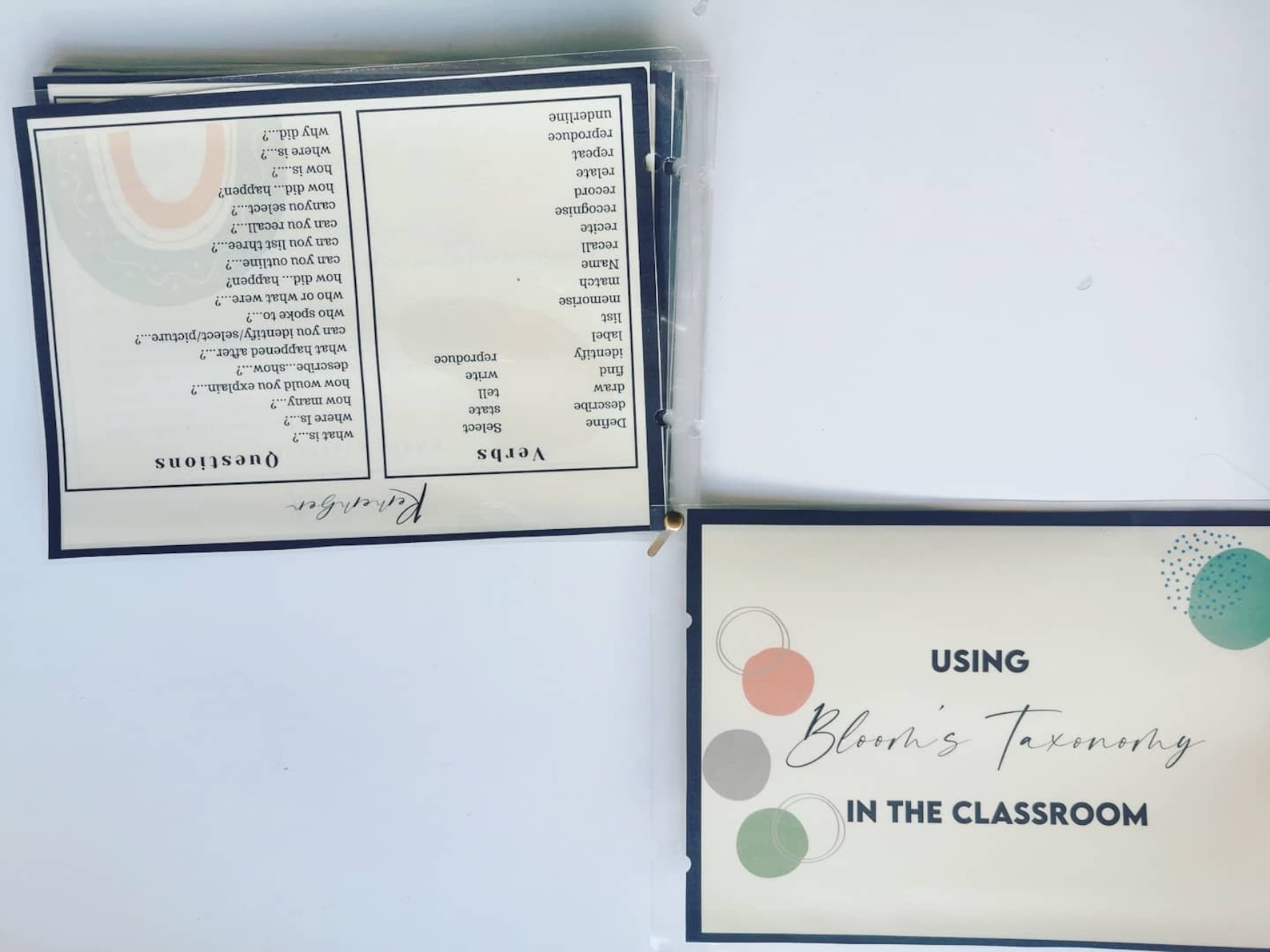 Bloom's Taxonomy Flash Cards, Critical Thinking Questions, Higher Order ...