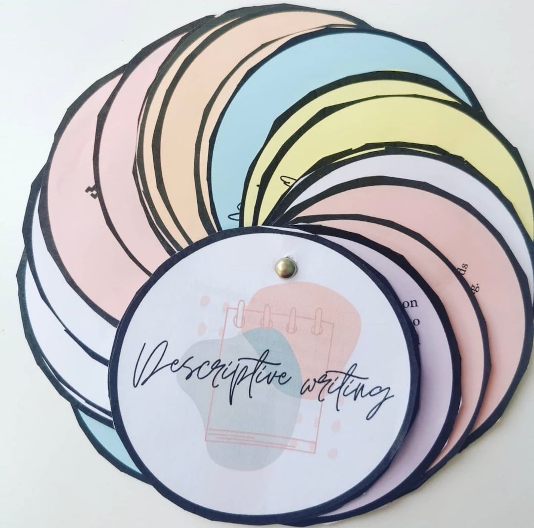 Descriptive Writing Discs, Descriptive Writing Prompts, Printable ...