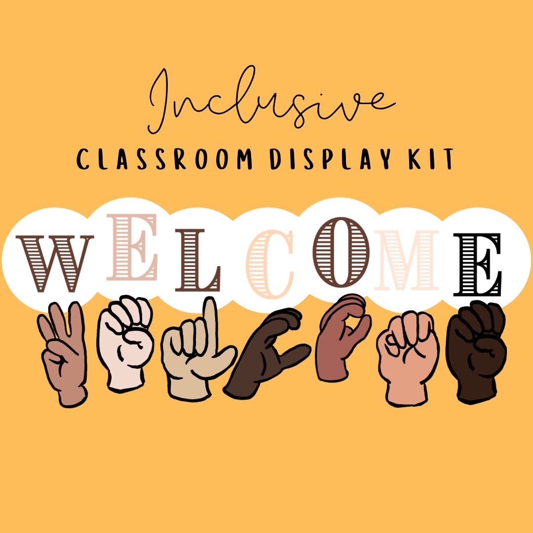 ASL Sign Language Alphabet, Classroom Decor, Inclusive Classroom ...