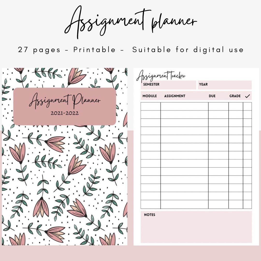 Assignment Planner, Assignment Template, Assignment Planner, Assignment ...