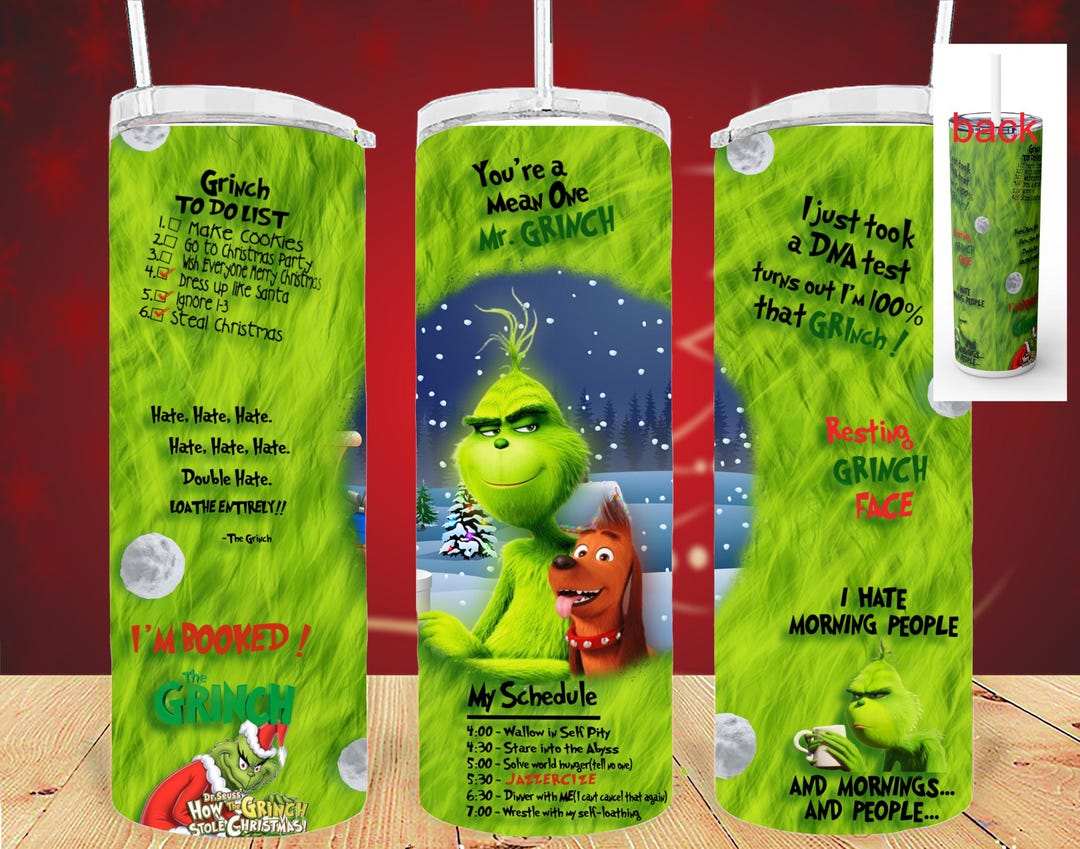 Green Christmas Grumpy Monster - Etsy