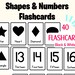 Shapes and Numbers Learning Flashcards | Preschool and Kindergarten ...