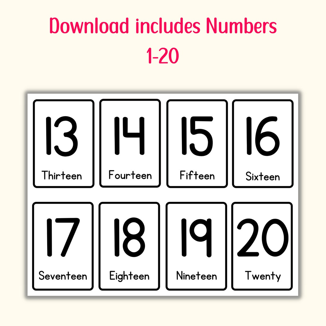 Shapes and Numbers Learning Flashcards | Preschool and Kindergarten ...