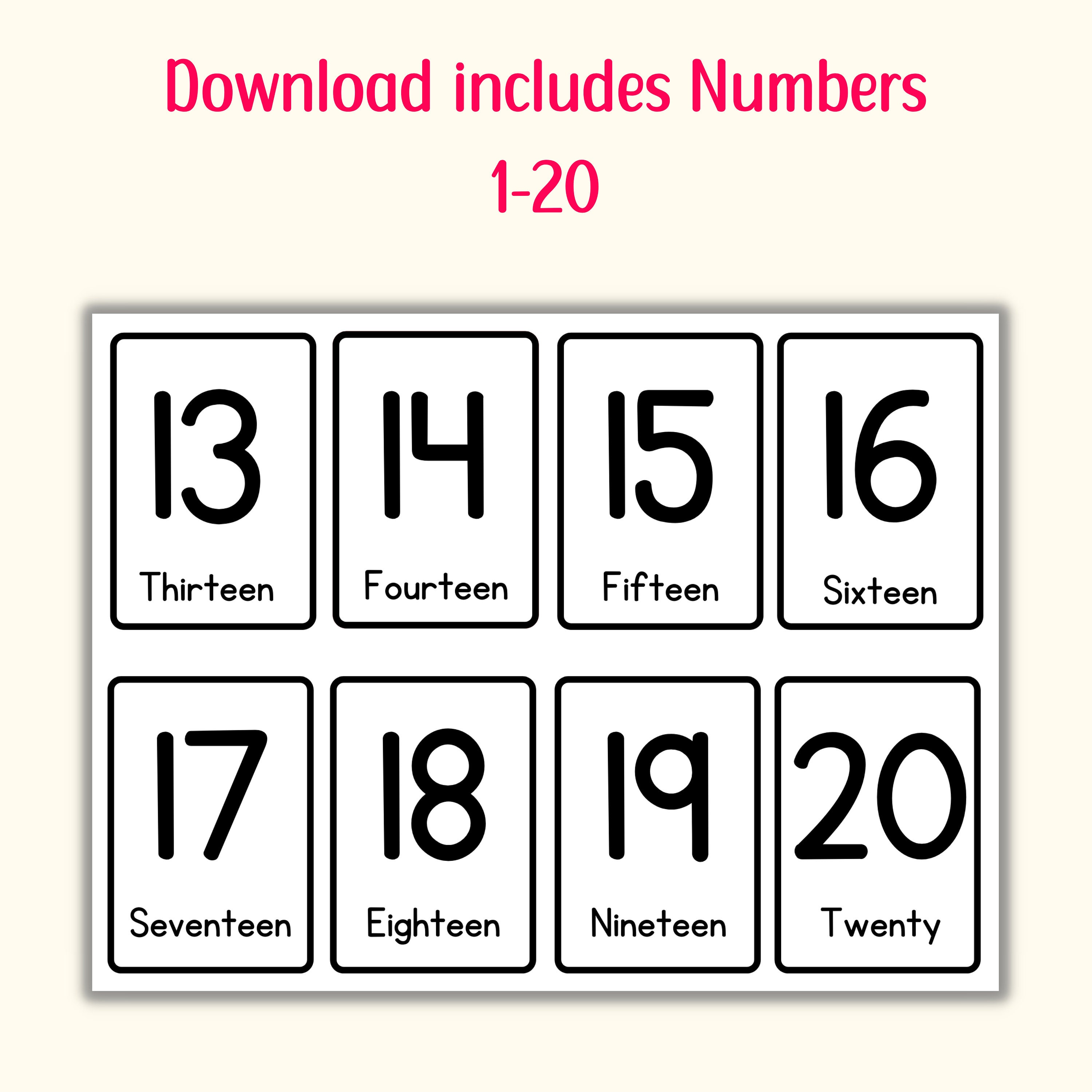 Shapes and Numbers Learning Flashcards | Preschool and Kindergarten ...