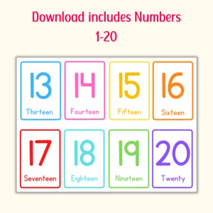 Shapes and Numbers Learning Flashcards | Preschool and Kindergarten | 1 ...