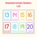 Shapes and Numbers Learning Flashcards | Preschool and Kindergarten | 1 ...