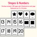 Shapes and Numbers Learning Flashcards | Preschool and Kindergarten ...