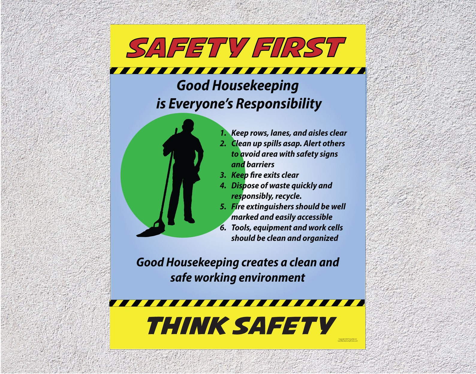 Good Housekeeping, Safety Poster - Business or Office, Framed and ...