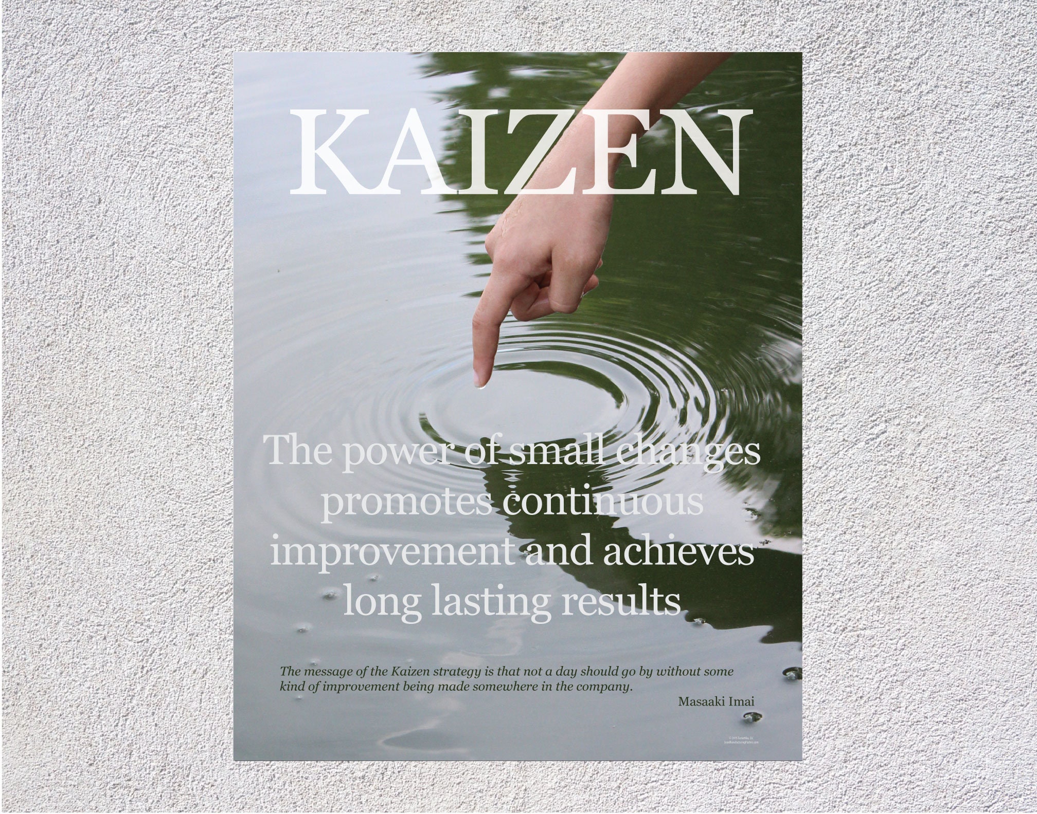 Kaizen Small Change Poster - Lean for Business, Office, Wall Art, Décor ...