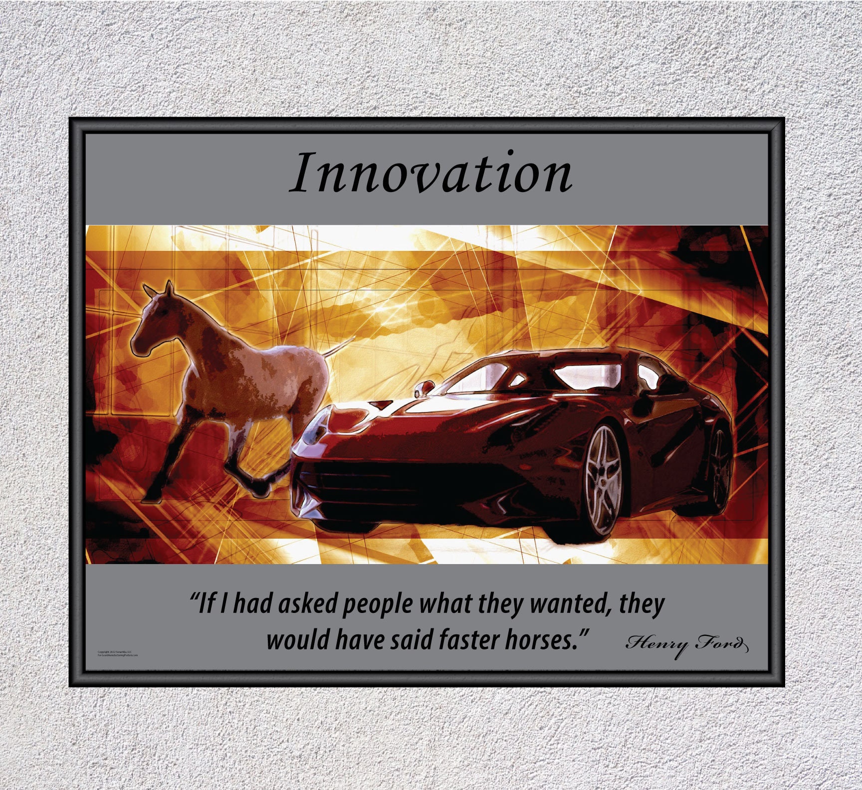 Innovation, Henry Ford Quote, Poster - for Business, Office, Wall Art ...