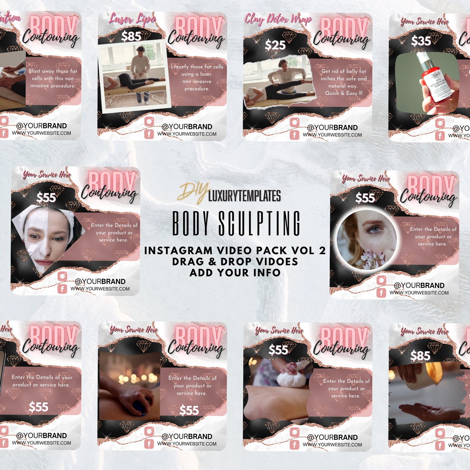 Body Sculpting Animated Flyer VOL 2 Body Contouring Flyer - Etsy