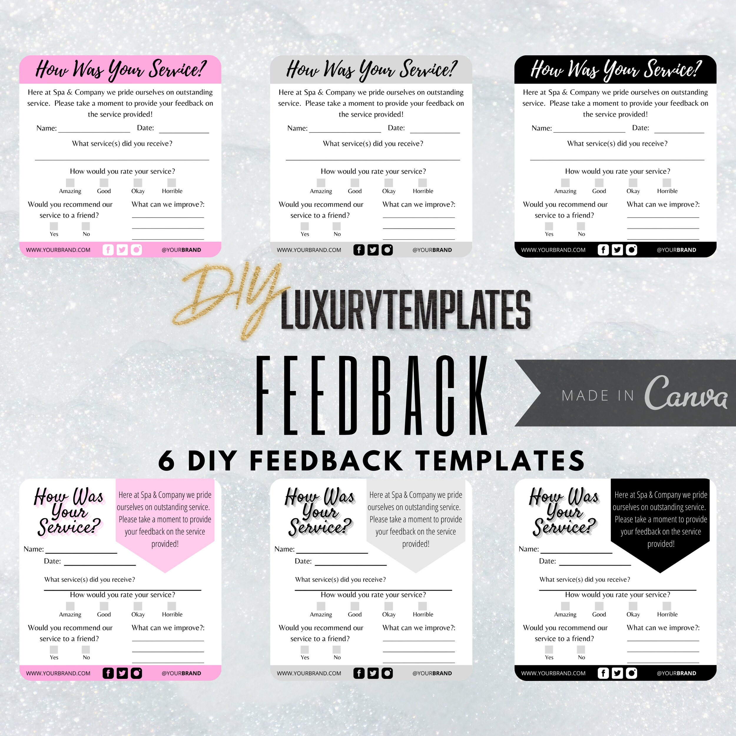 Customer Feedback Template Customer Feedback Template, Service Feedback ...