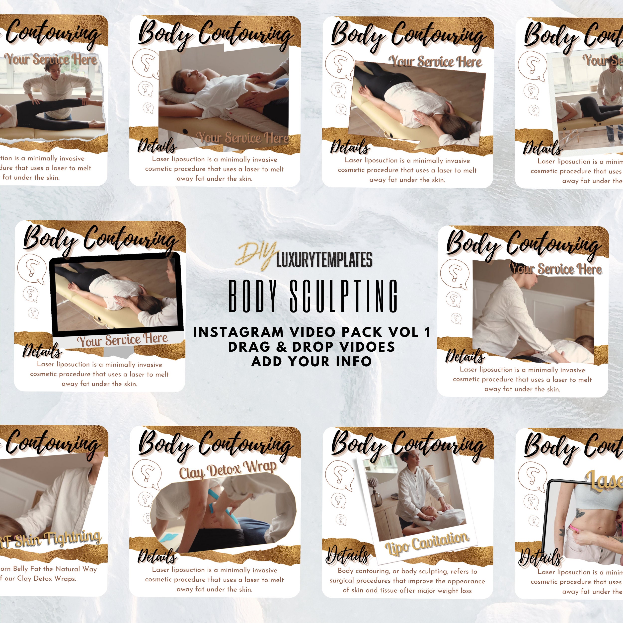 Body Sculpting Animated Video Flyer VOL. 1 Body Contouring - Etsy